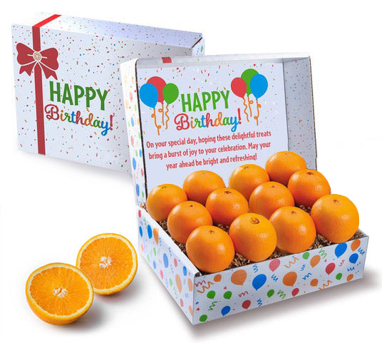 Oranges Birthday Box Fresh Fruit Gift Delivered from Florida