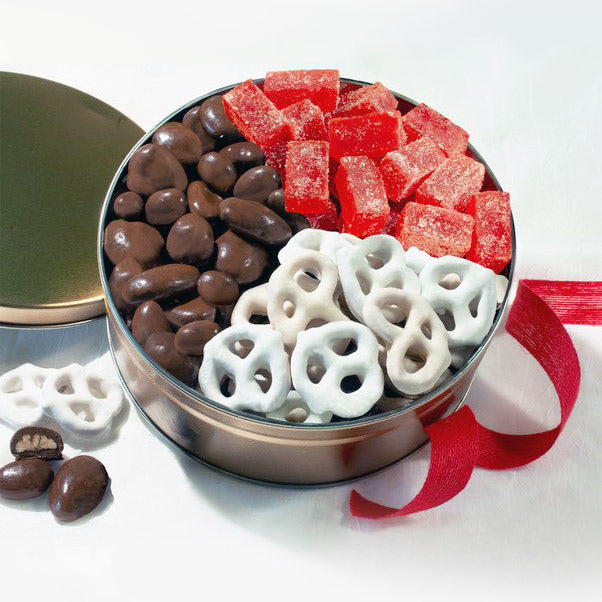 Candy Tin | Chocolate, Yogurt, Citrus, Pecans & Pretzel Gift