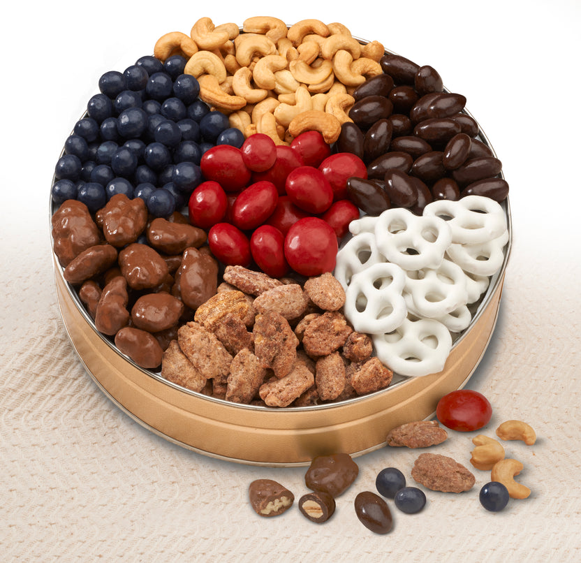 Gift Tin, Cherries, Blueberries, White Chocolate, Nuts – Hyatt Fruit ...